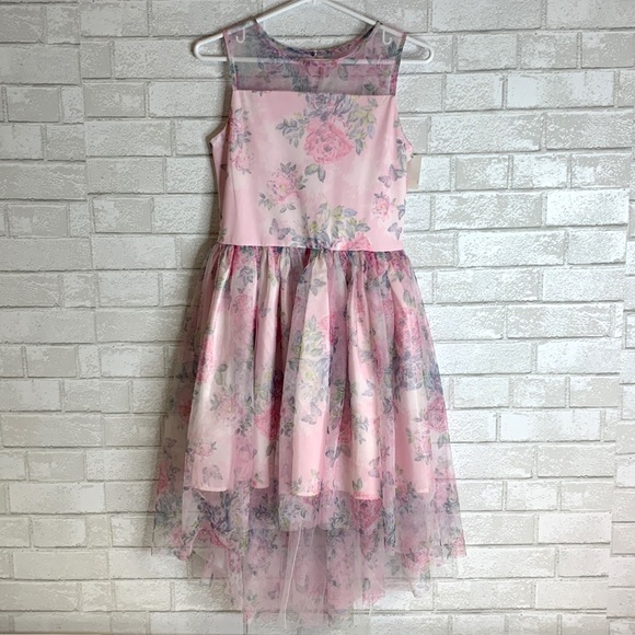 Zhenzi | Dresses | Zenzi Floral Print Highlow Skirt Dress | Poshmark